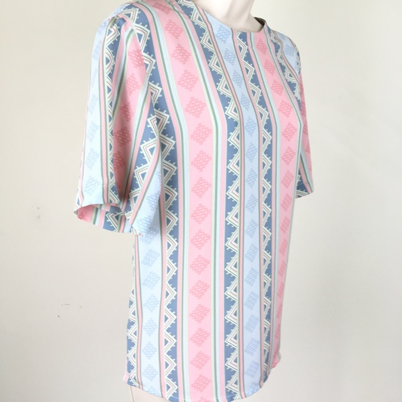 Alfred Dunner | Tops | Aztec Multicolored Tunic Pullover Blouse Sz 6p ...